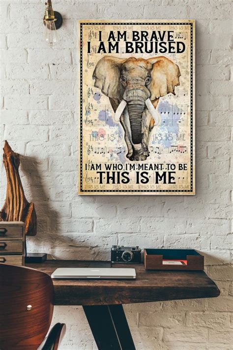 Elephant I Am Who Im Meant To Be Poster Daymira Wear For Everyday