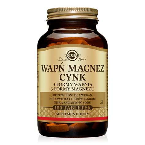 Solgar Calcium Magniesium Citrate 100 Tabs 0033984005204 • Cena