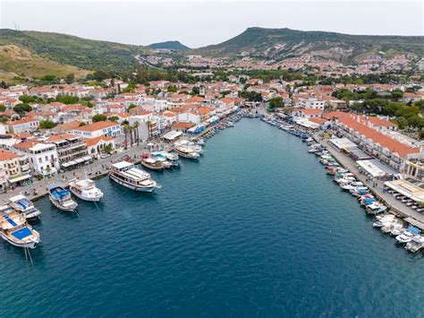Premium Photo Aerial Photos Of Foca Village Located In Western Turkey