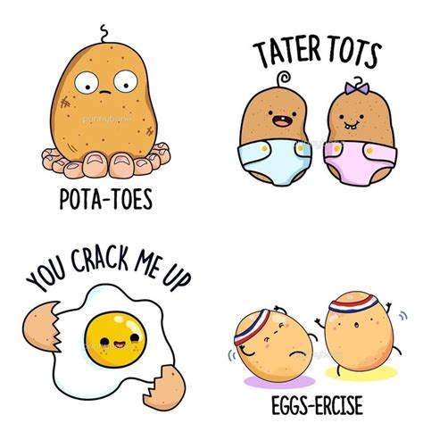 Funny Food Puns Funny Food Puns Cute Little Drawings Funny Doodles