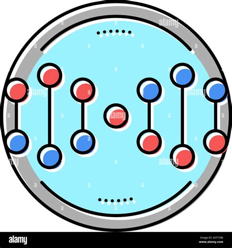Chemical Genetic Formula Color Icon Vector Illustration Stock Vector