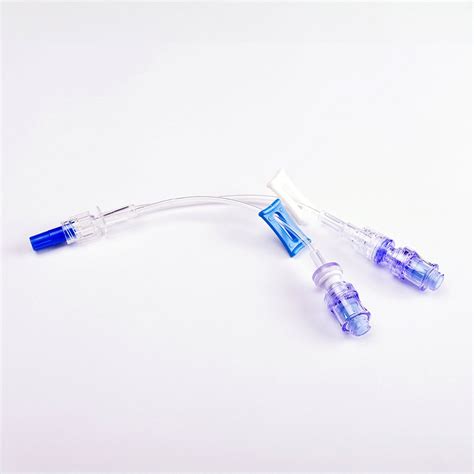Double Lumen T Extension Set With Negative Needlefree Valve Oncosem