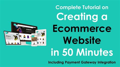 Complete Tutorial Creating A Ecommerce Website In 50 Minutes For Beginners Wordpress Youtube