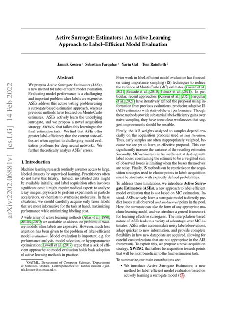 Active Surrogate Estimators An Active Learning Approach To