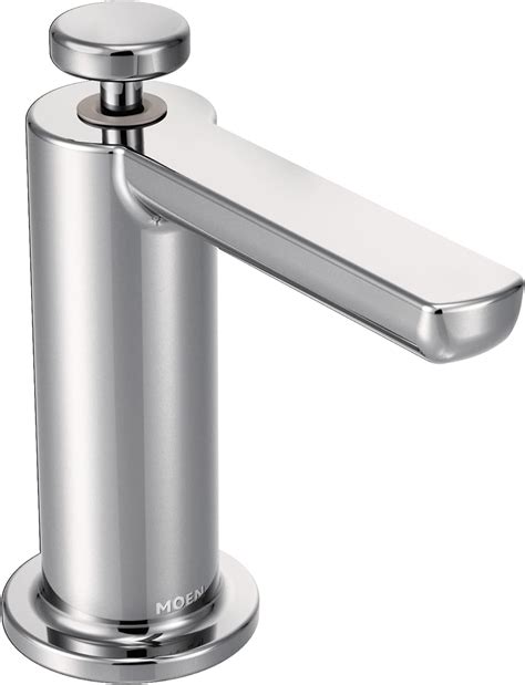 Moen S3947C Modern Deck Mounted Kitchen Soap Dispenser With Above The