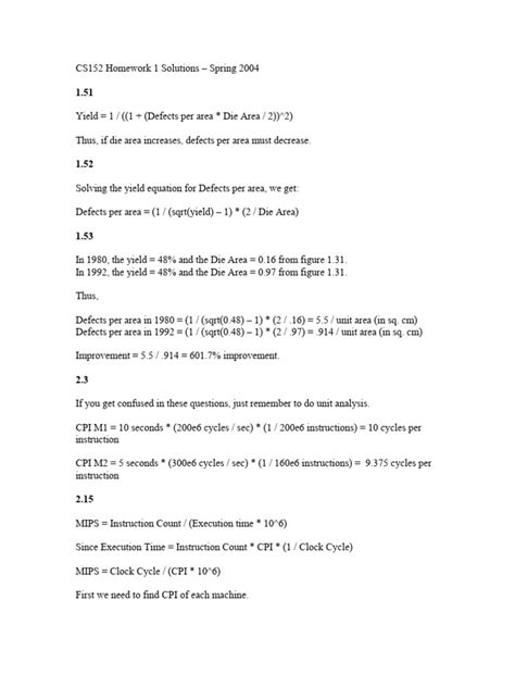 Hw1sols04 Pdf Applied Mathematics Computer Science