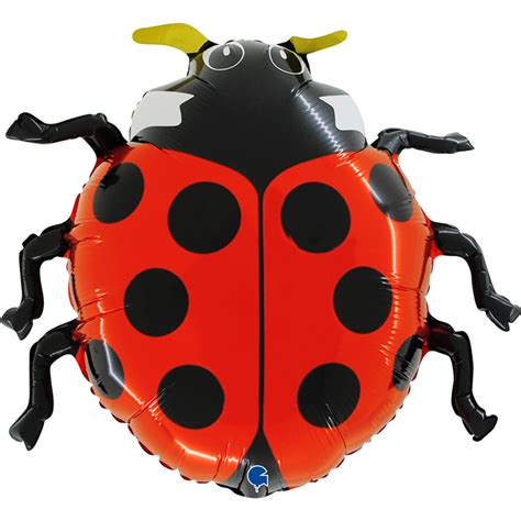 Balloon Lady Bug Red