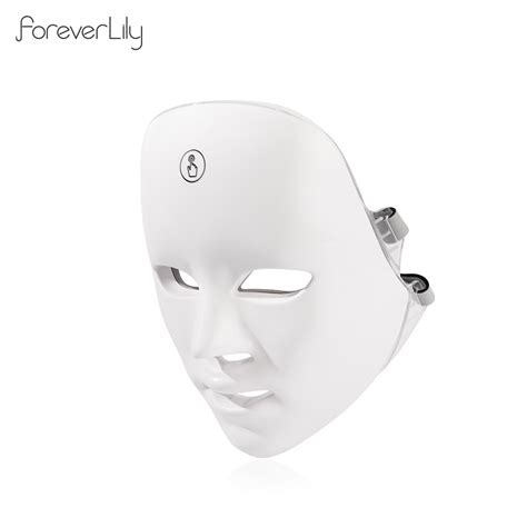 Foreverlily Facial LED Mask 7 Colors LED Photon Therapy Beauty Mask