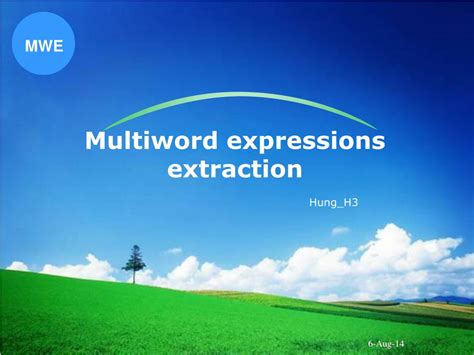 ppt multiword expressions extraction powerpoint presentation free