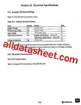 HD Datasheet PDF Hitachi Semiconductor