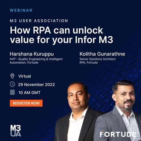 Fortude On Linkedin Fortude M3ua Rpa Automation Finance Inform3 Inforcloudsuite