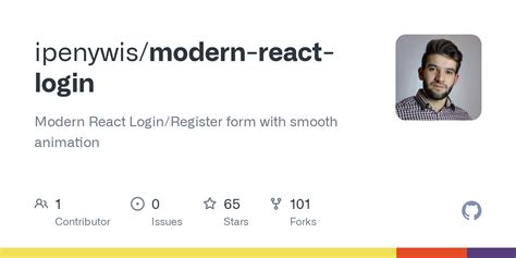 Github Ipenywis Modern React Login Modern React Login Register Form With Smooth Animation