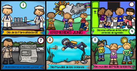 Colección De EfemÉrides Mes De Junio 2018 Imagenes Educativas
