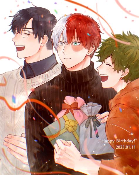 Midoriya Izuku Todoroki Shoto And Iida Tenya Boku No Hero Academia