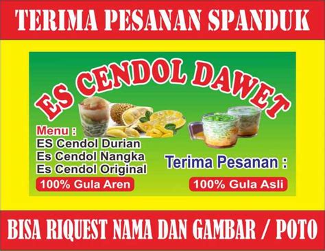 Spanduk Banner Es Cendol Dawet Lazada Indonesia