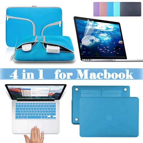 Iclover Rubberized Matte Plastic Laptop Shell Case Cover Keyboard Cover Lcd Screen Protector