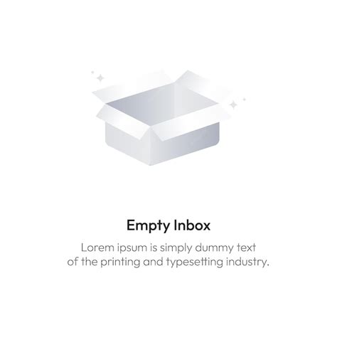 Premium Vector Vector Illustration Of Empty Inbox Empty State For
