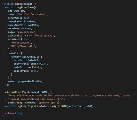 Legacy Tutorial Game Extension Creation With Harmony Nexus Mods Vortex Wiki Github