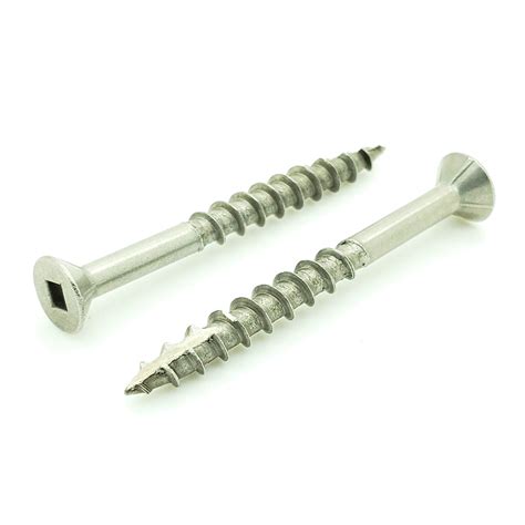 100 Qty 10 X 2 Stainless Steel Fence And Deck Screws Square Drive Ty