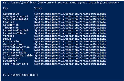 Set Azurermdiagnosticsetting Does Not Have Parameter Workspaceid