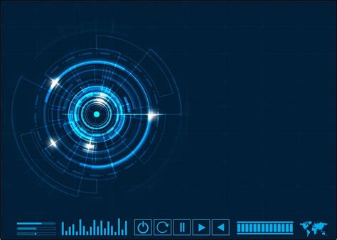 Premium Vector Vector Tech Circle And Technology Background