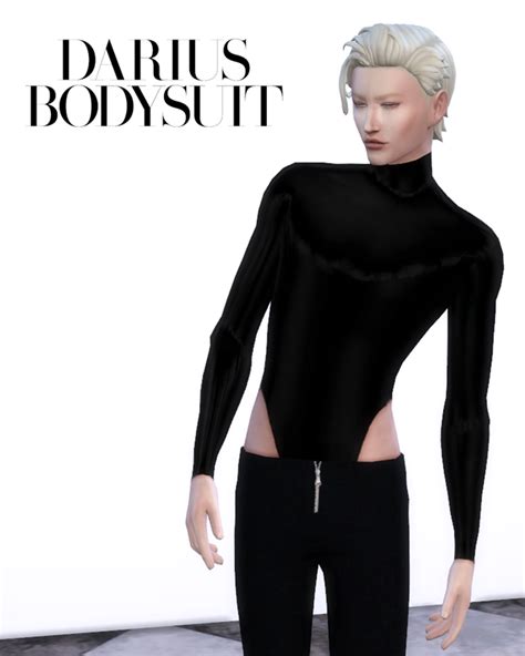 Darius Bodysuit Niche Noir Collection The Sims 4 Create A Sim