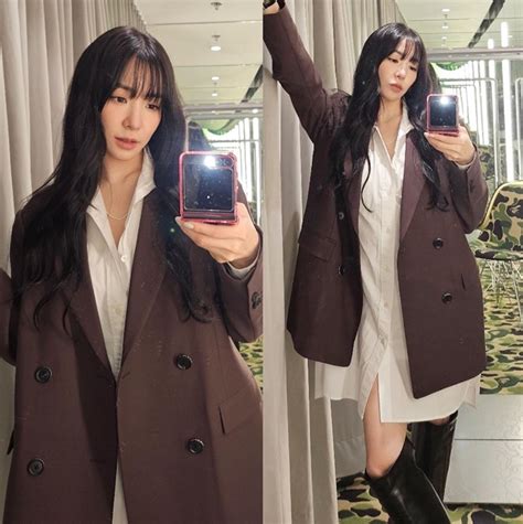 티파니영 셔츠야 원피스야 오버핏에 꽂힌 걸크러시 하의실종룩 패션엔