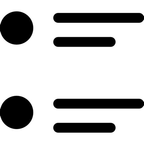 List In Bullet Form Icon