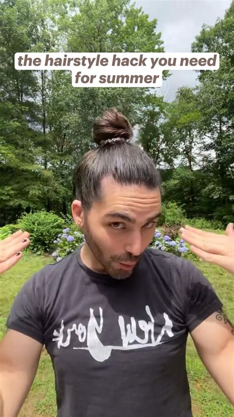 The Hairstyle Hack You Need For Summer Hair Tutorial Bun Hairstyle