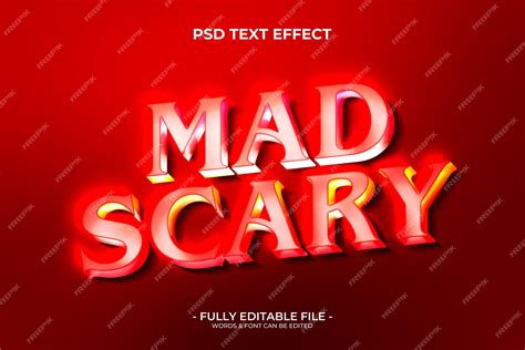Premium Psd Scary Text Effect
