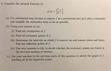 Solved 2 Consider The Rational Function By F Z 1 A Chegg Com