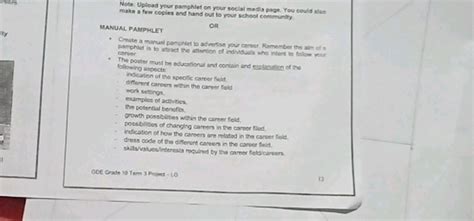 Note Upload Your Pamphlet On Your Sociai StudyX