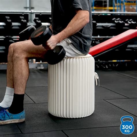 Collapsible Seating Stool 50cm Black Paper Ships Today