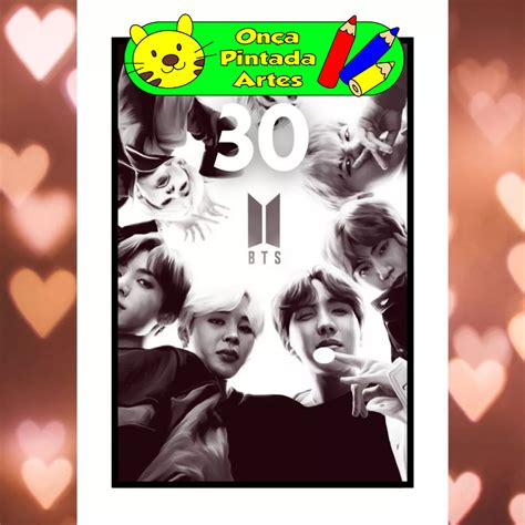 Kit 30 Desenhos Para Colorir Do Bts Impresso A Laser O Melhor Da