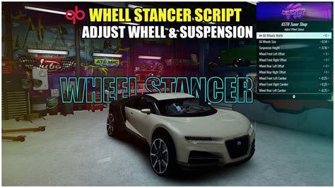Qbcore Vehicle Stancer Script Customize Wheels And Suspension Fivem