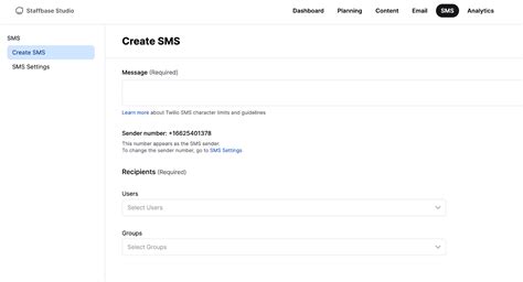 Creating And Sending SMS Messages Staffbase Support Portal