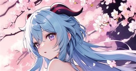 原神 桜甘雨 Kitokitoのイラスト Pixiv