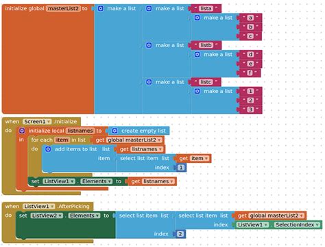 Use Listpicker To Identify And Use The Correct List Mit App Inventor