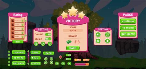 Premium Vector List Of Mobile Games Game Ui Kit User Interface Ui
