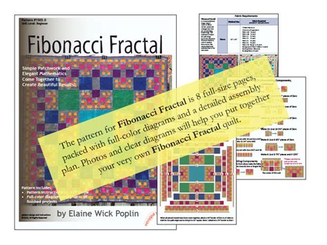 Fibonacci Fractal Quilt Pattern Pdf Download Etsy