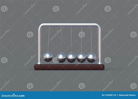 Newton S Pendulum Balancing Balls Stock Illustration Illustration Of