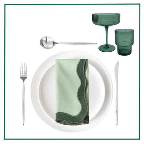 Green Tableware The Pretty Table Tableware Hire