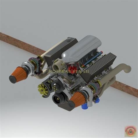 🚙 Ford 427 Turbo Engine・ Stl File For 3d Printing・cults
