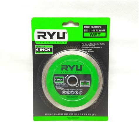 Jual Ryu Diamond Wheel 4 Inch Basah Pisau Potong Keramik Gerinda
