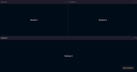 Dockview Examples Codesandbox