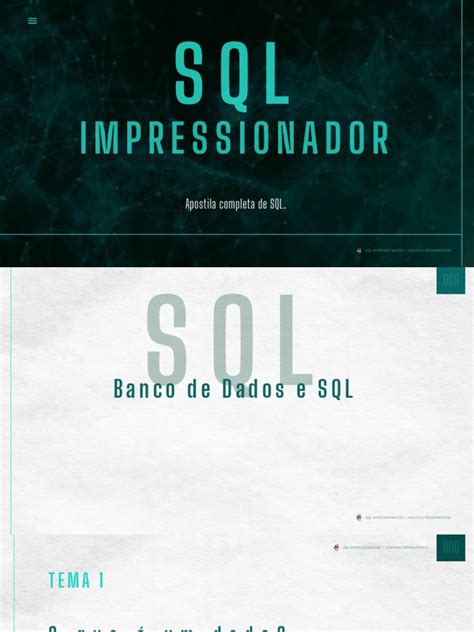 Uma Introdução Completa Aos Fundamentos De Banco De Dados E Sql Pdf