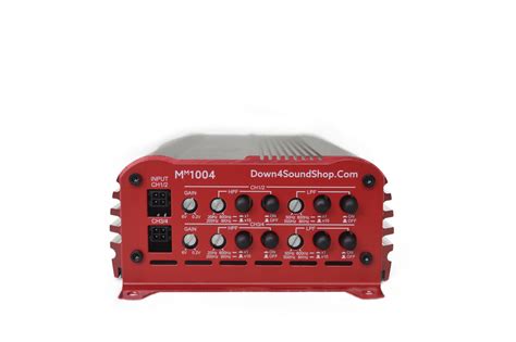 Down4sound Mm1004 Mini Maxx Red 700w Rms Mini 4 Ch Car Audio Amplifier Down4sound Shop