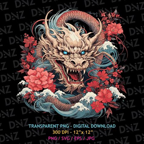 Chinese Dragon Png Blue Eyed Dragon Dragon Tshirt Design For