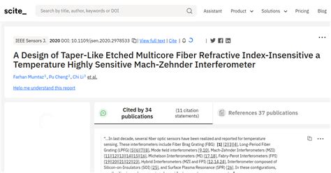 A Design Of Taper Like Etched Multicore Fiber Refractive Index Insensitive A Temperature Highly