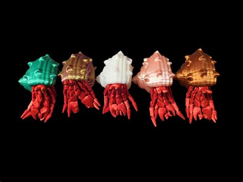 3d Printed Articulated Hermit Crab Etsy